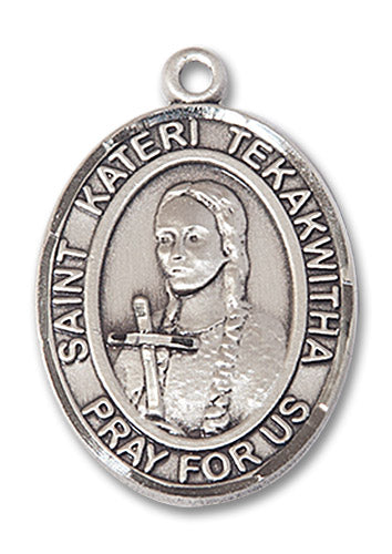 Sterling Silver Saint Kateri Tekakwitha Pendant – The Catholic Shop