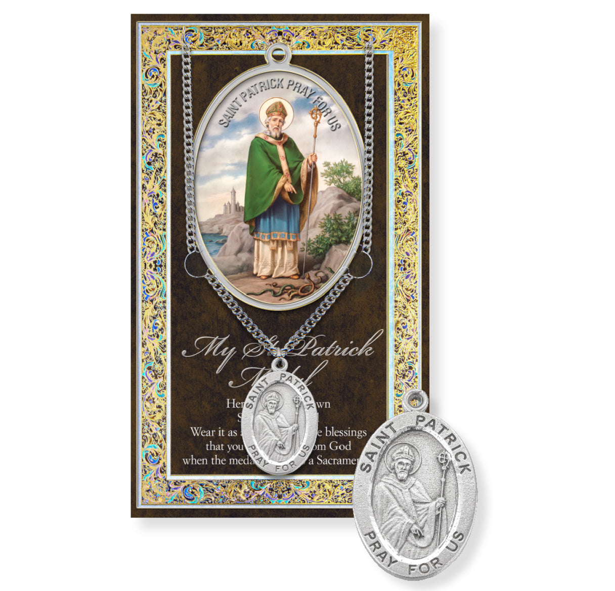 Saint Patrick Biography Pamphlet and Patron Saint Medal – The Catholic Shop