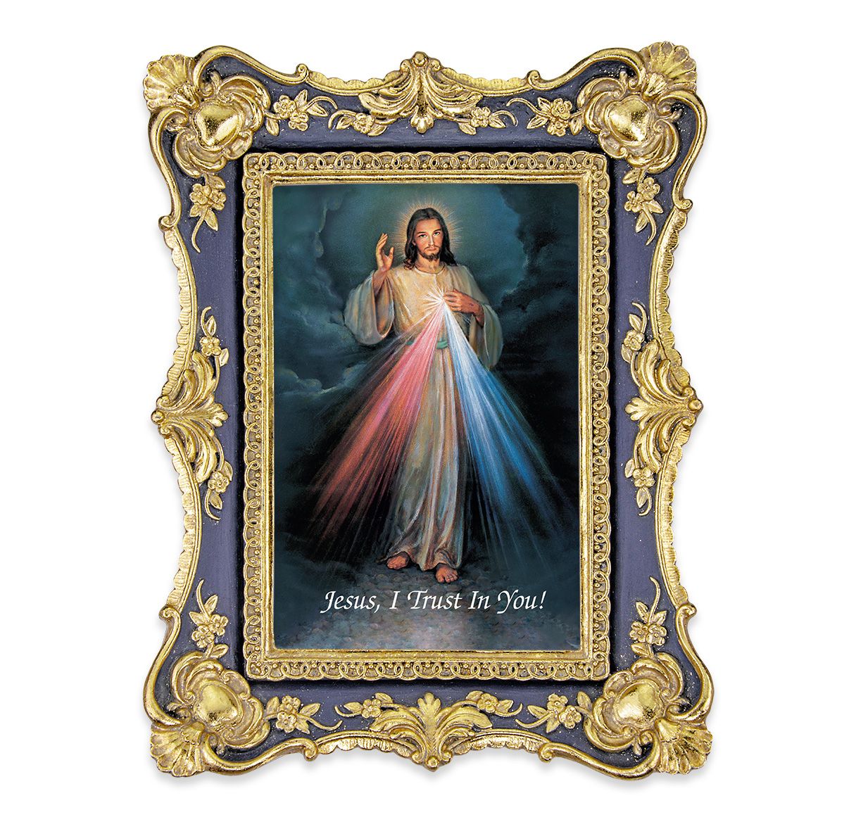 Divine Mercy Print in Antiqued Frame – The Catholic Shop