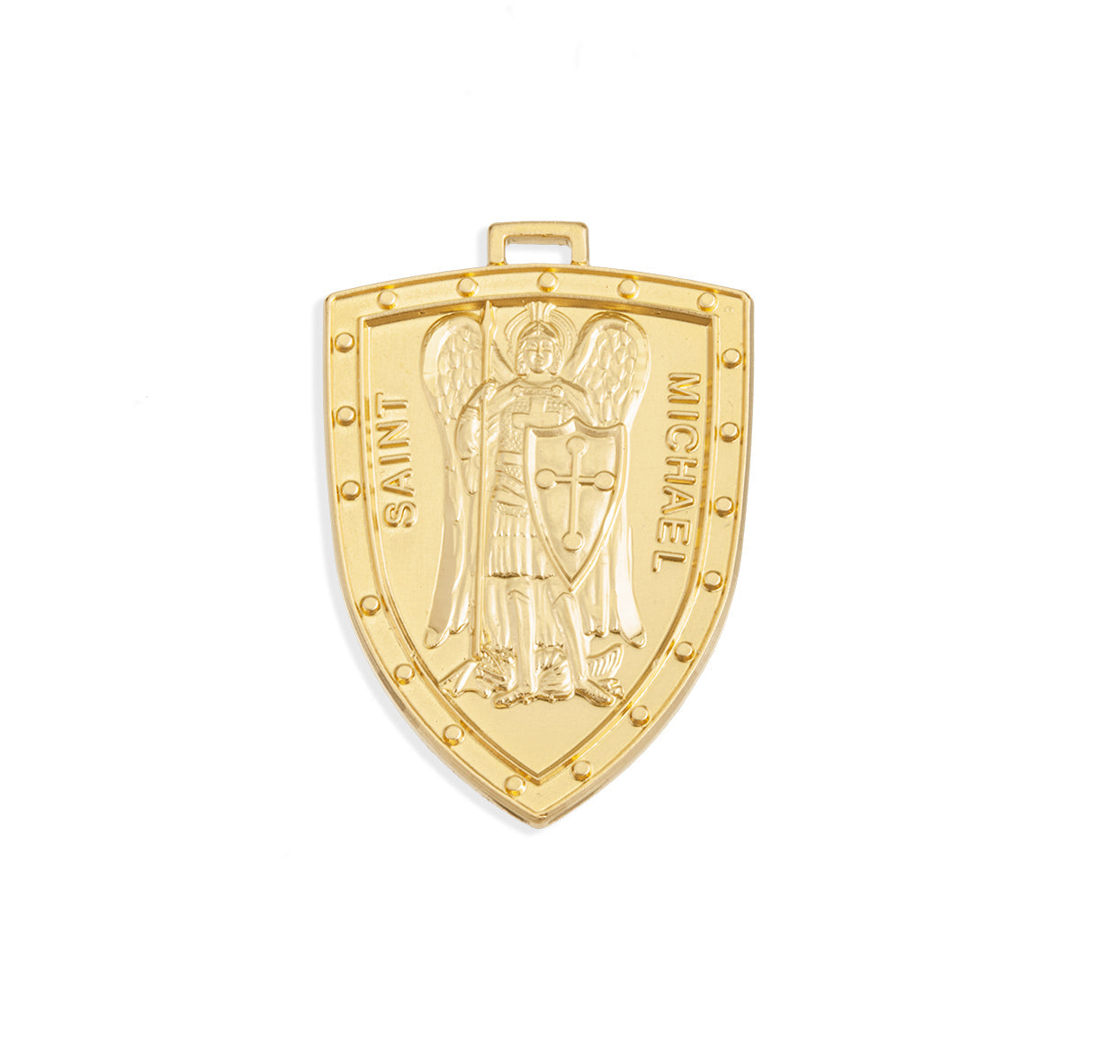Gold Over Sterling Silver St. Michael Shield Medal – The Catholic Shop
