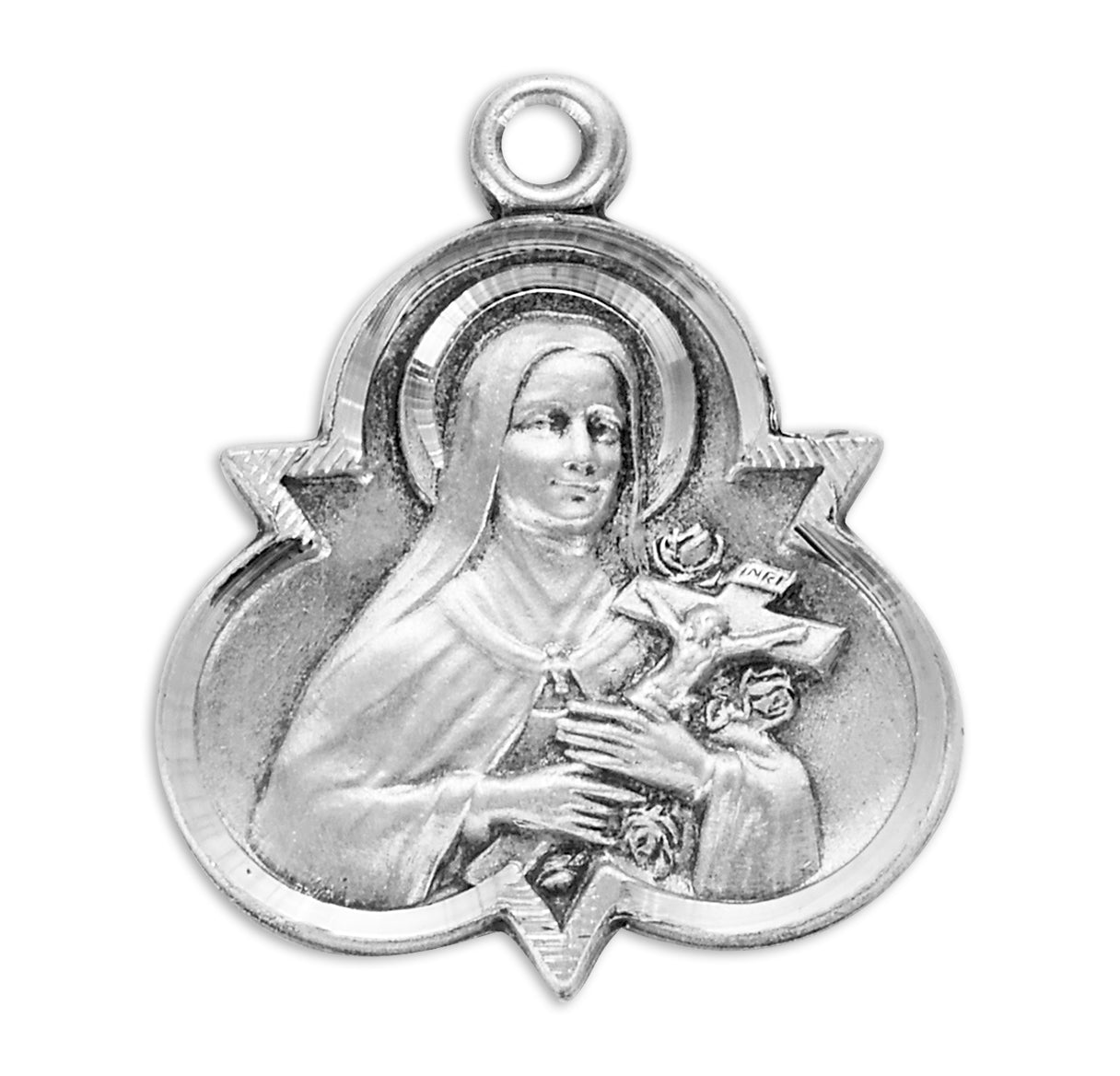Saint Therese of Lisieux Sterling Silver Trinity Medal – The Catholic Shop