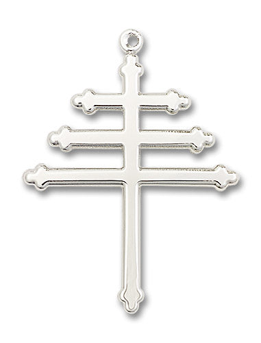Sterling Silver Maronite Cross Pendant – The Catholic Shop