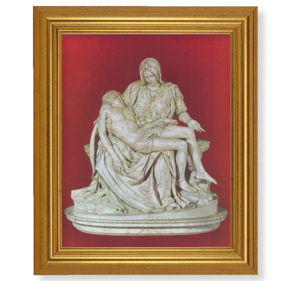 The Pieta Gold Framed Art – The Catholic Shop