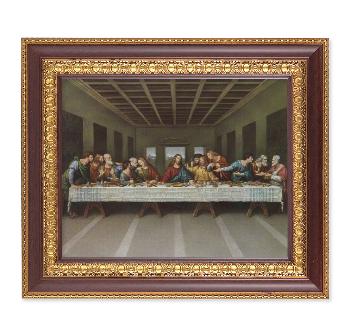 Last Supper Cherry Gold Framed Art – The Catholic Shop