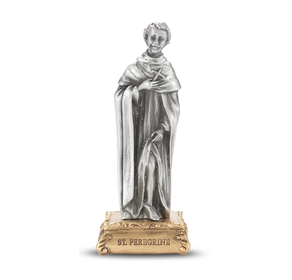 St. Peregrine Pewter Statue – The Catholic Shop