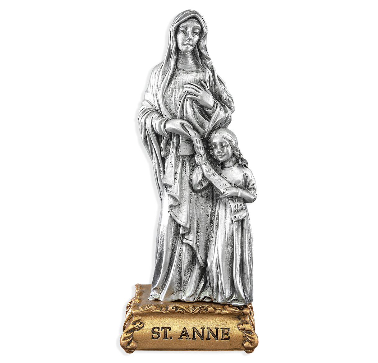 St. Anne (Mother of Mary) Pewter Statue – The Catholic Shop