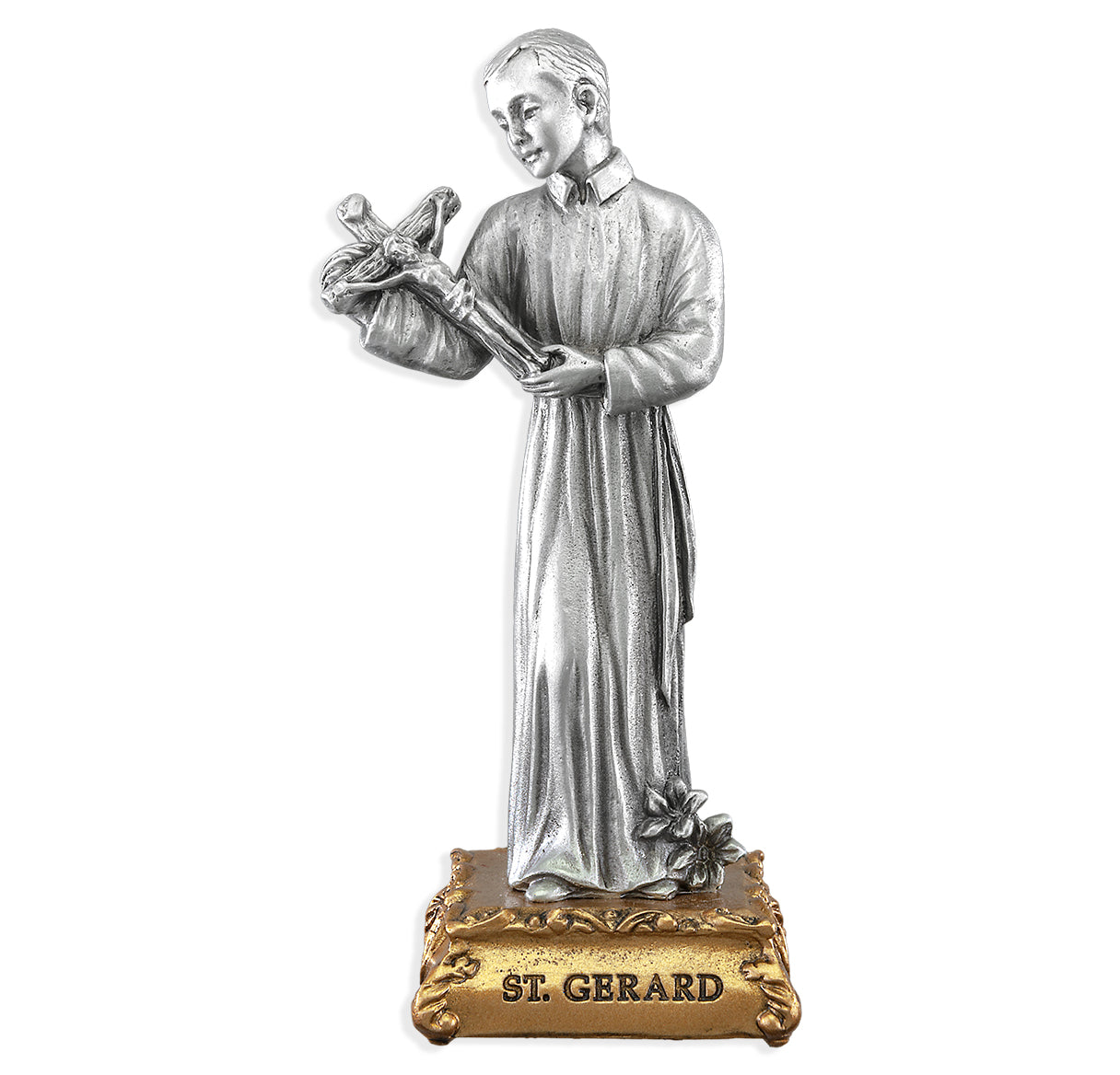 St. Gerard Majella Pewter Statue – The Catholic Shop