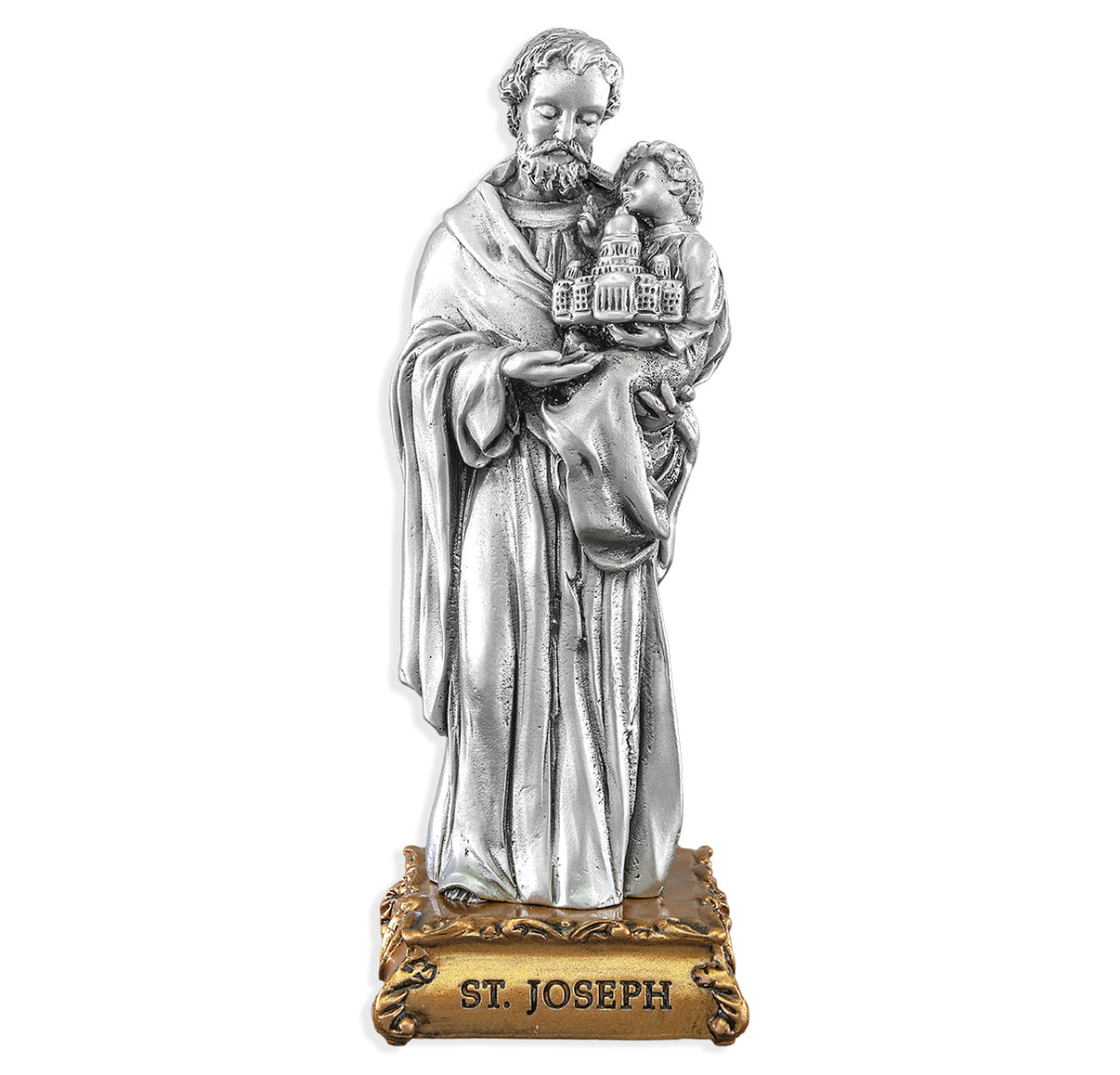 St. Joseph (Foster Father of Jesus) Pewter Statue – The Catholic Shop
