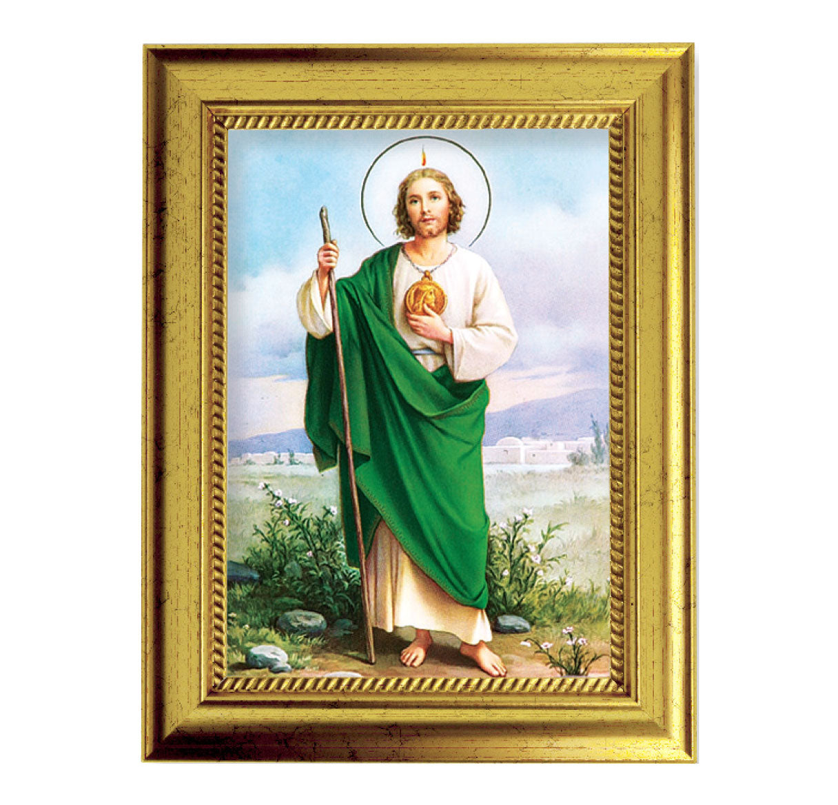 St. Jude Gold-Leaf Framed Art – The Catholic Shop