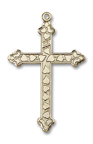 14kt Gold Cross Medal – The Catholic Shop