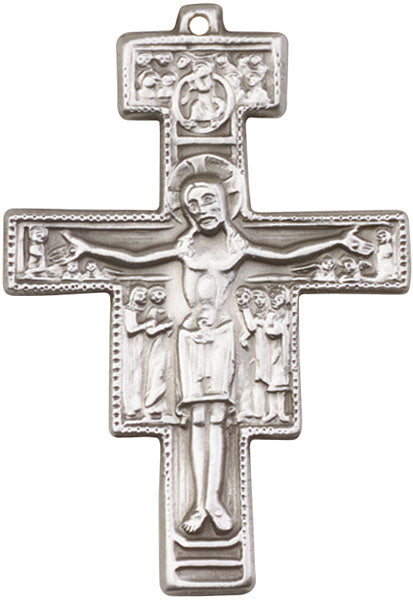 Antique Silver San Damiano Keychain – The Catholic Shop
