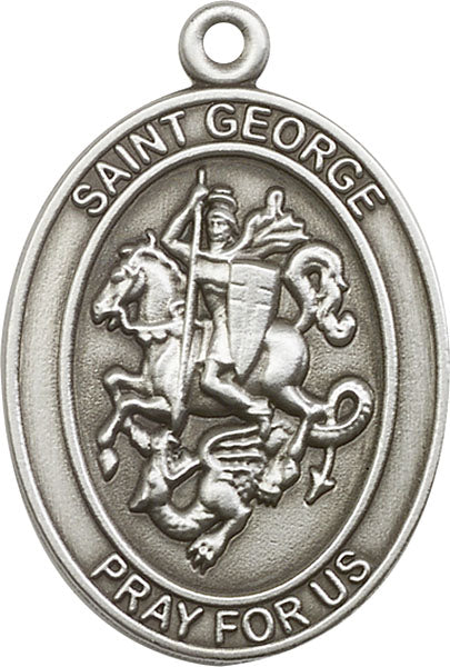 Antique Silver St. George Keychain – The Catholic Shop