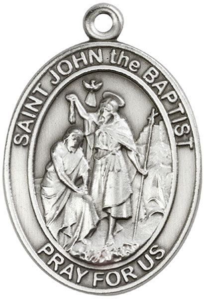 Antique Silver St. John the Baptist Keychain – The Catholic Shop