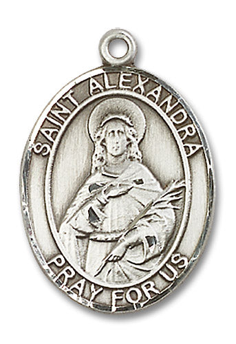 Sterling Silver Saint Alexandra Pendant – The Catholic Shop