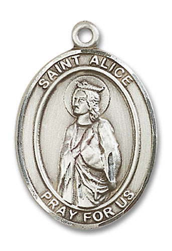 Sterling Silver Saint Alice Pendant – The Catholic Shop