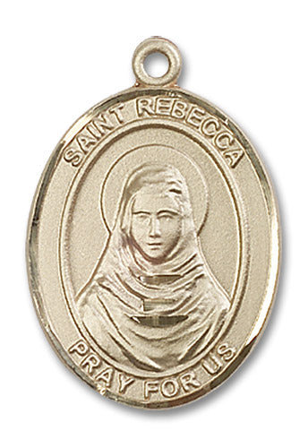 14kt Gold Saint Rebecca Medal – The Catholic Shop