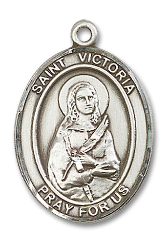 Sterling Silver Saint Victoria Pendant – The Catholic Shop