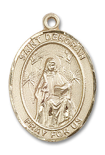 14kt Gold Saint Deborah Medal – The Catholic Shop
