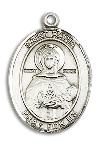 Sterling Silver Saint Daria Pendant – The Catholic Shop
