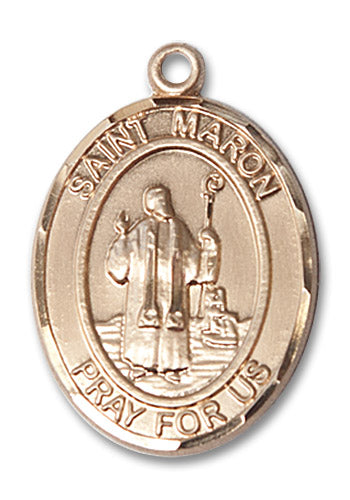 14kt Gold Saint Maron Medal – The Catholic Shop