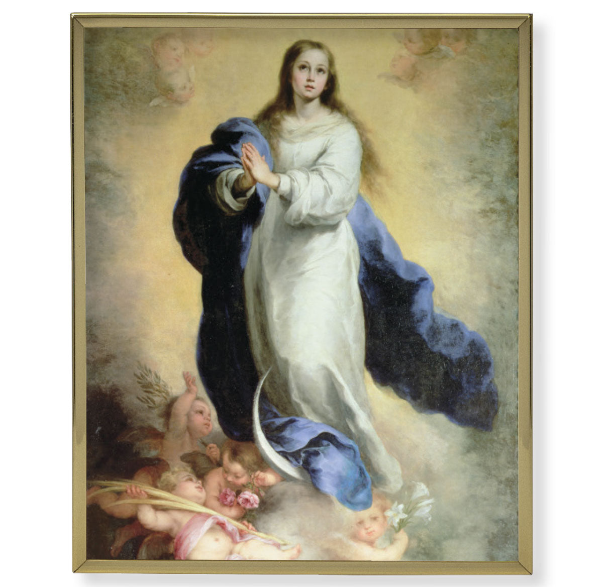 Immaculate Conception Gold Framed Plaque Art – The Catholic Shop