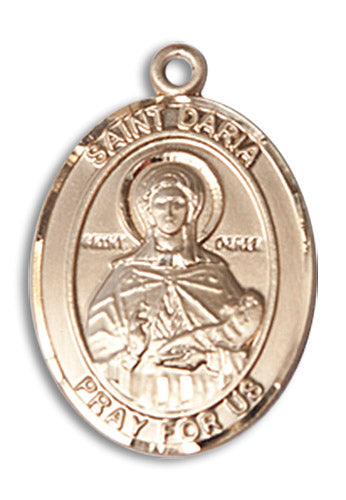 14kt Gold Saint Daria Medal – The Catholic Shop