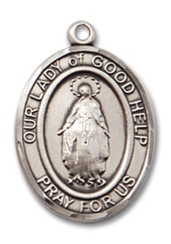 Sterling Silver Our Lady Of Good Help Pendant – The Catholic Shop