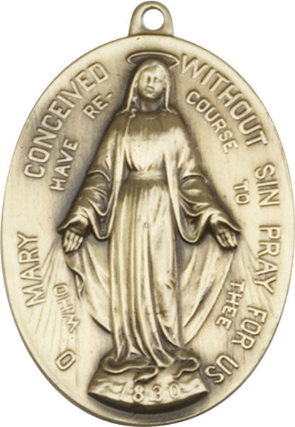 Antique Gold Immaculate Conception Keychain – The Catholic Shop