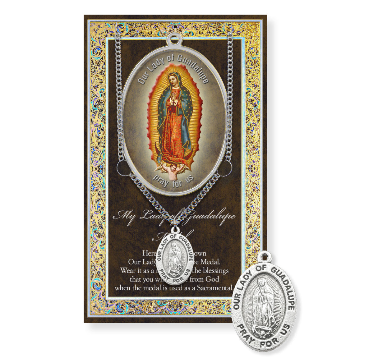Our Lady of Guadalupe Biography Pamphlet and Patron Saint Medal – The ...