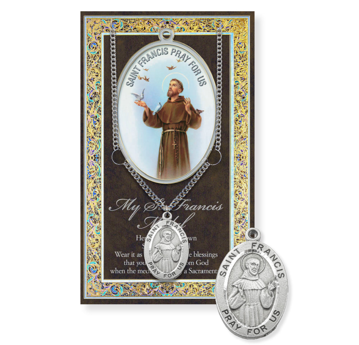 Saint Francis Biography Pamphlet and Patron Saint Medal – The Catholic Shop