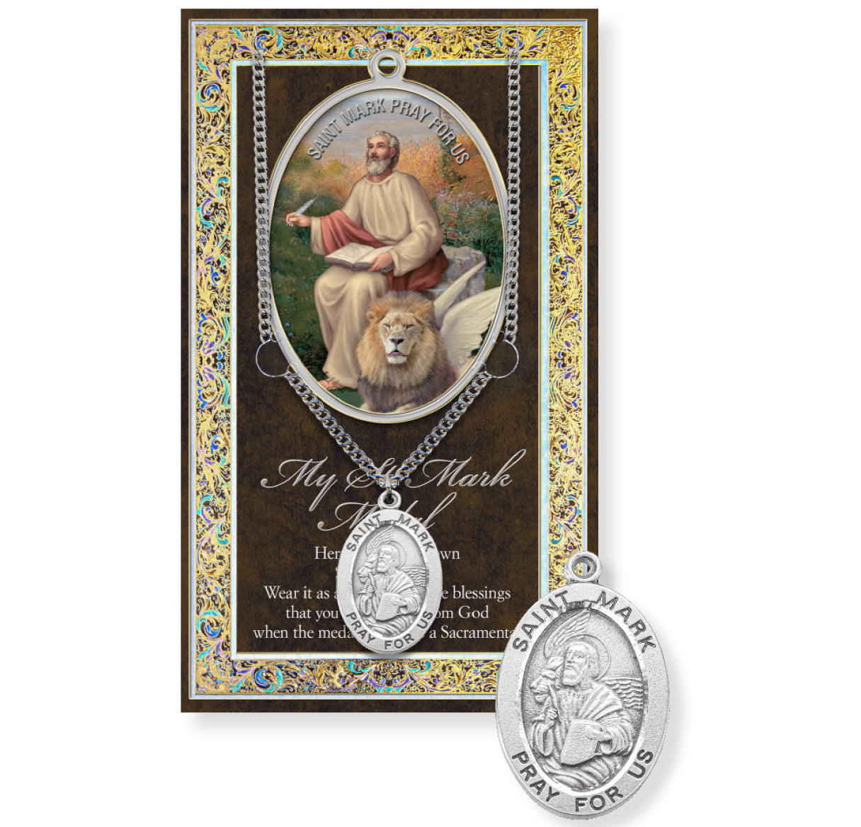 Saint Mark Biography Pamphlet and Patron Saint Medal – The Catholic Shop