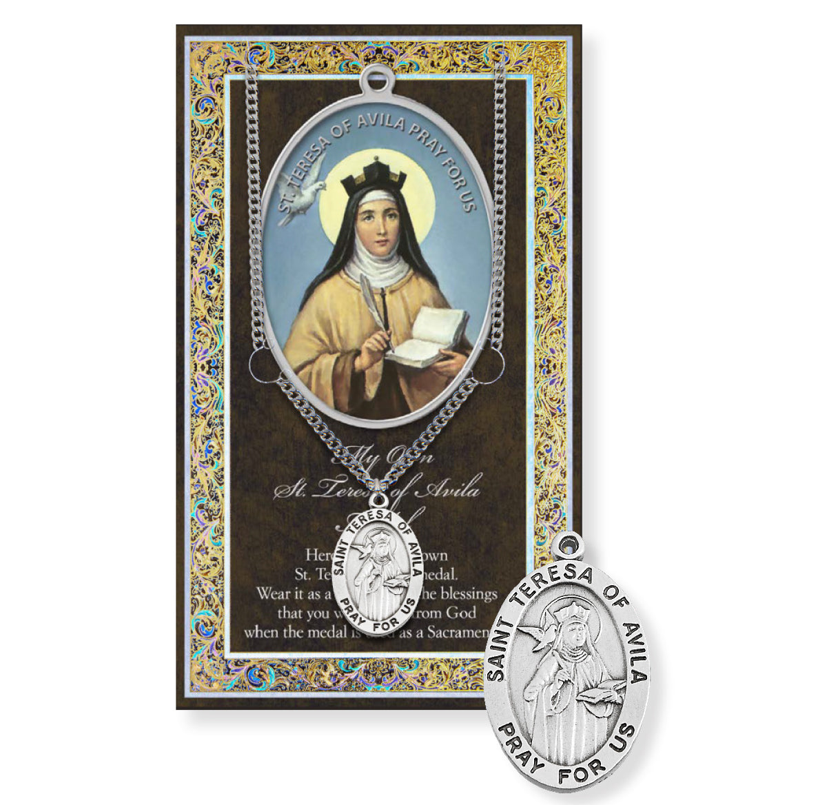 Saint Hubert Biography Folder and Patron Saint Medal – The Catholic Shop