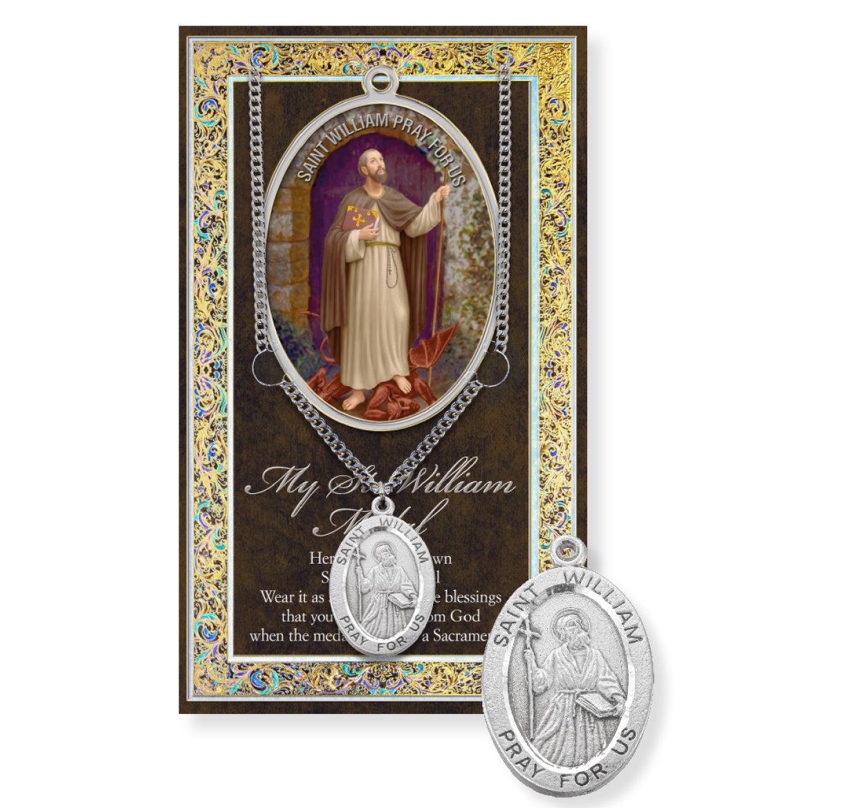 Saint William Biography Pamphlet and Patron Saint Medal – The Catholic Shop