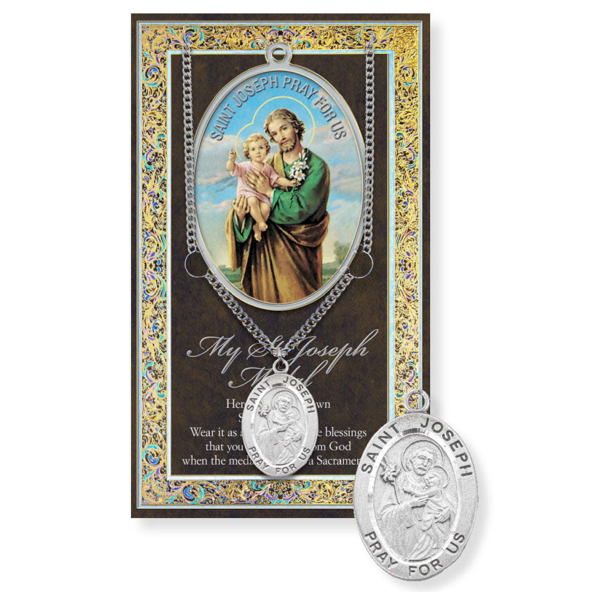 Saint Joseph Biography Pamphlet and Patron Saint Medal – The Catholic Shop