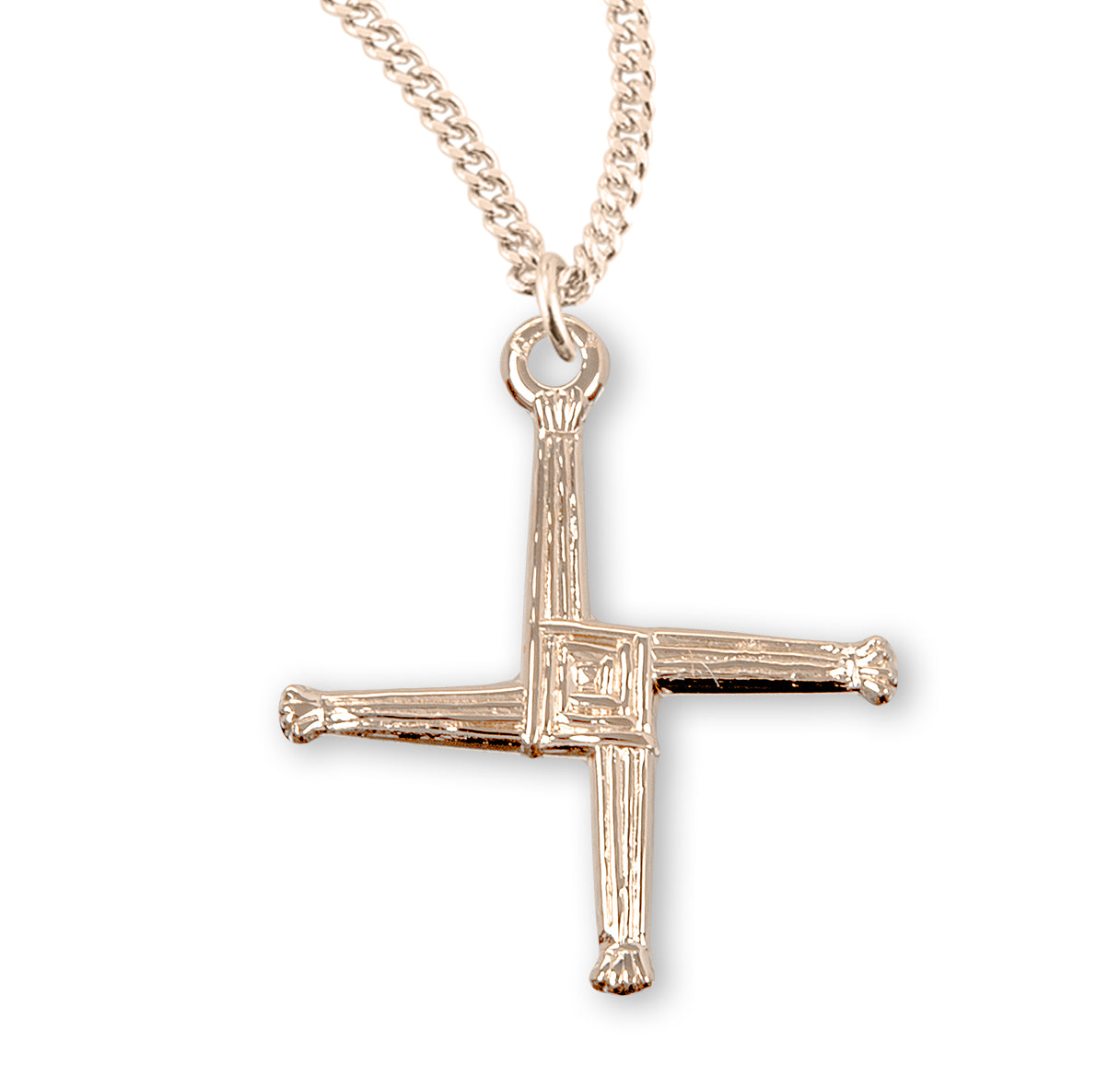 Gold Over Sterling Silver St. Brigid Cross – The Catholic Shop
