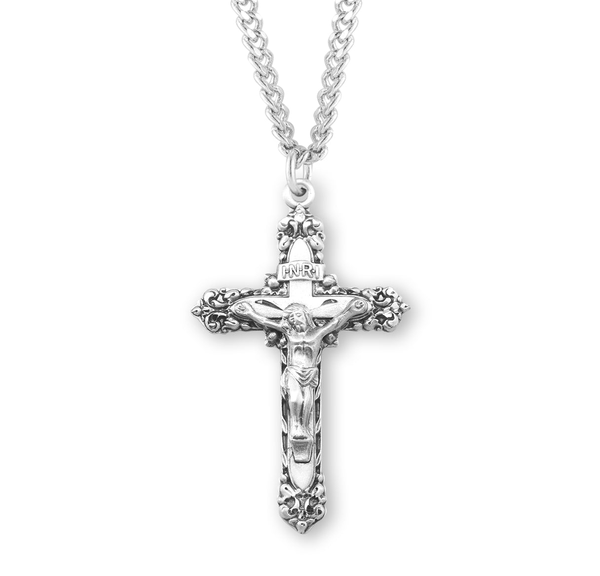 Sterling Silver Ornate Crucifix – The Catholic Shop