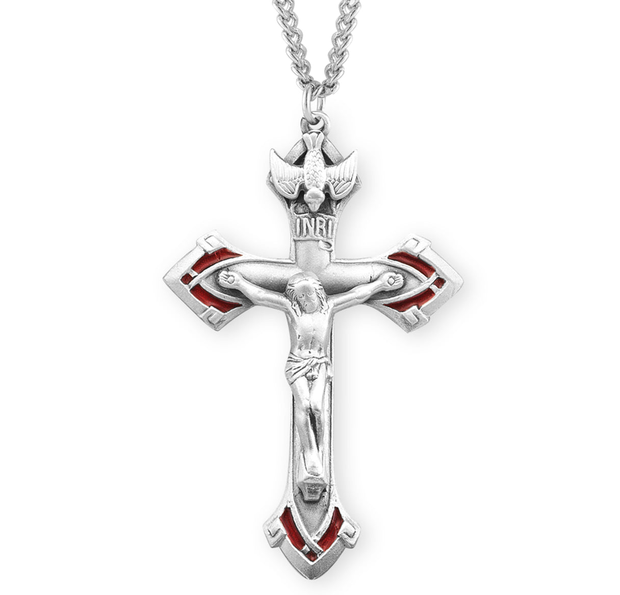 Holy Spirit Sterling Silver Crucifix – The Catholic Shop