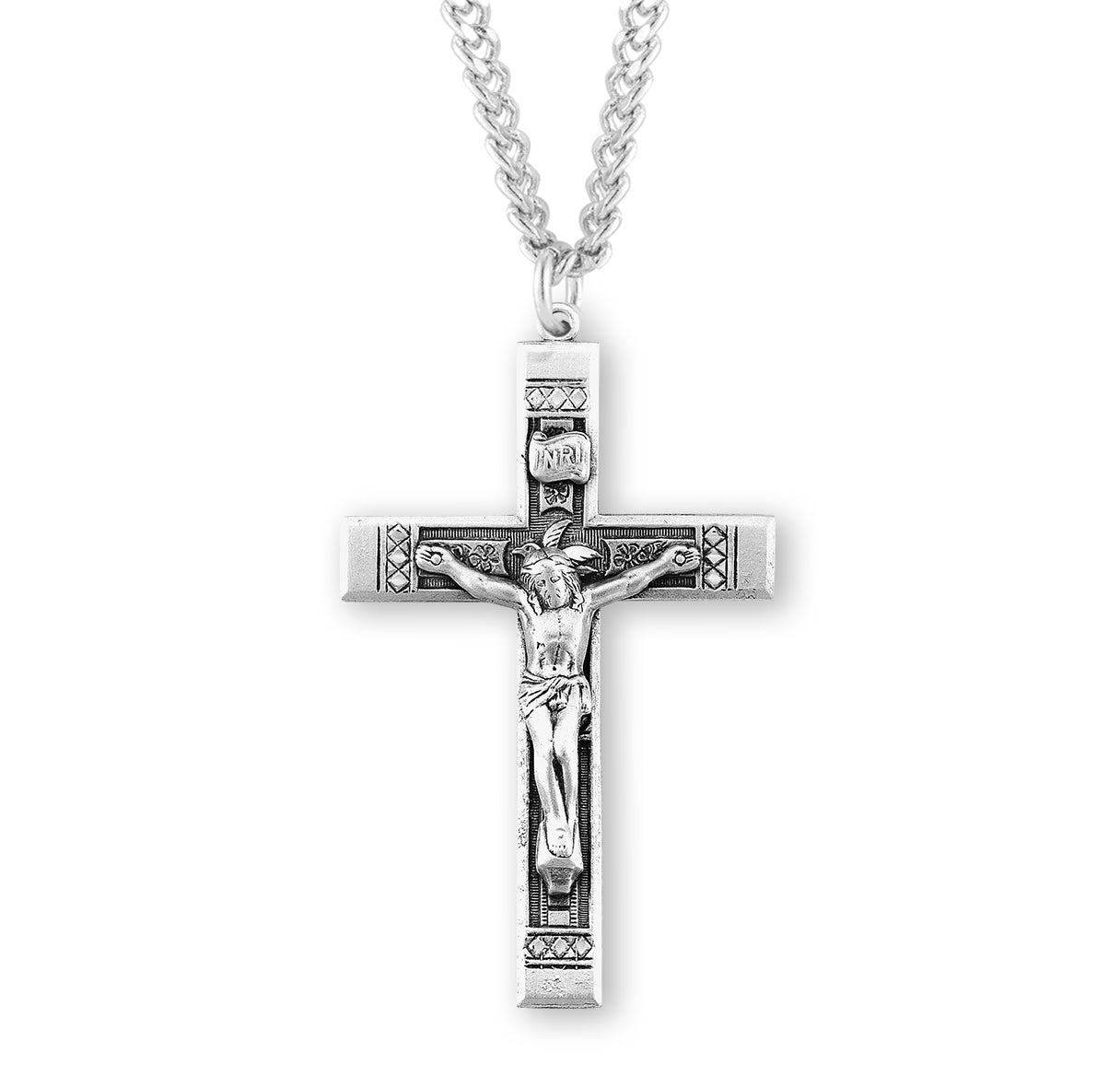 Plain Sterling Silver Crucifix – The Catholic Shop