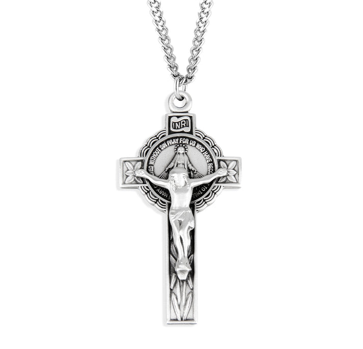 Sterling Silver Holy Spirit Crucifix – The Catholic Shop