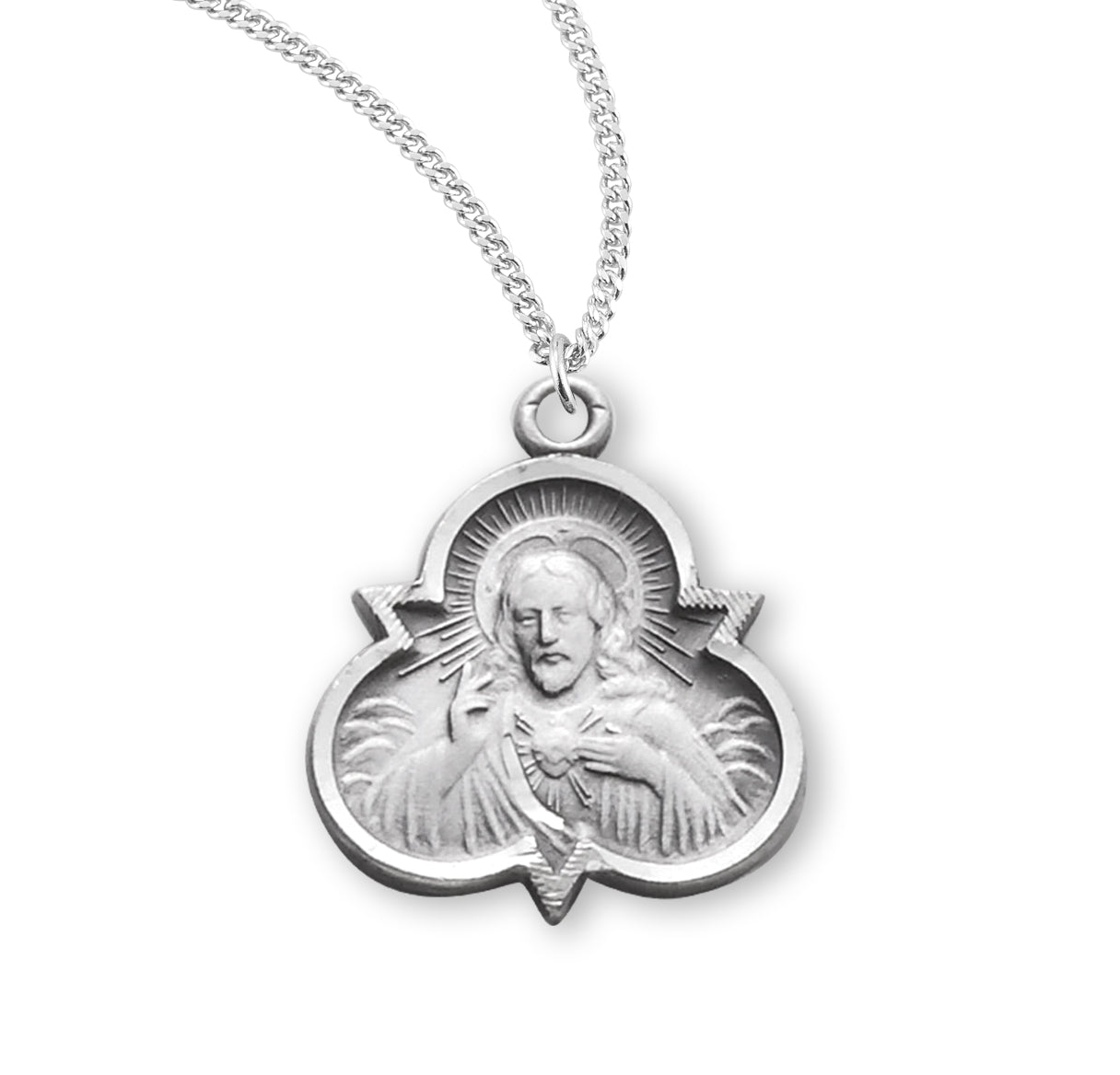 Sterling Silver Scapular Sacred Heart of Jesus – The Catholic Shop