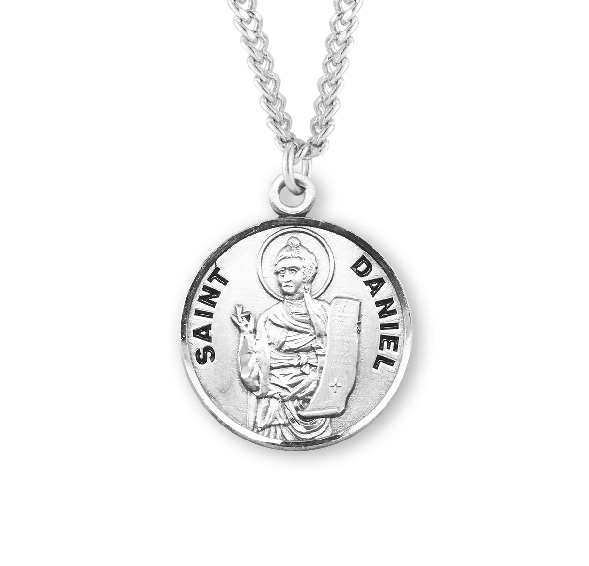 Patron Saint Daniel Round Sterling Silver Medal – The Catholic Shop