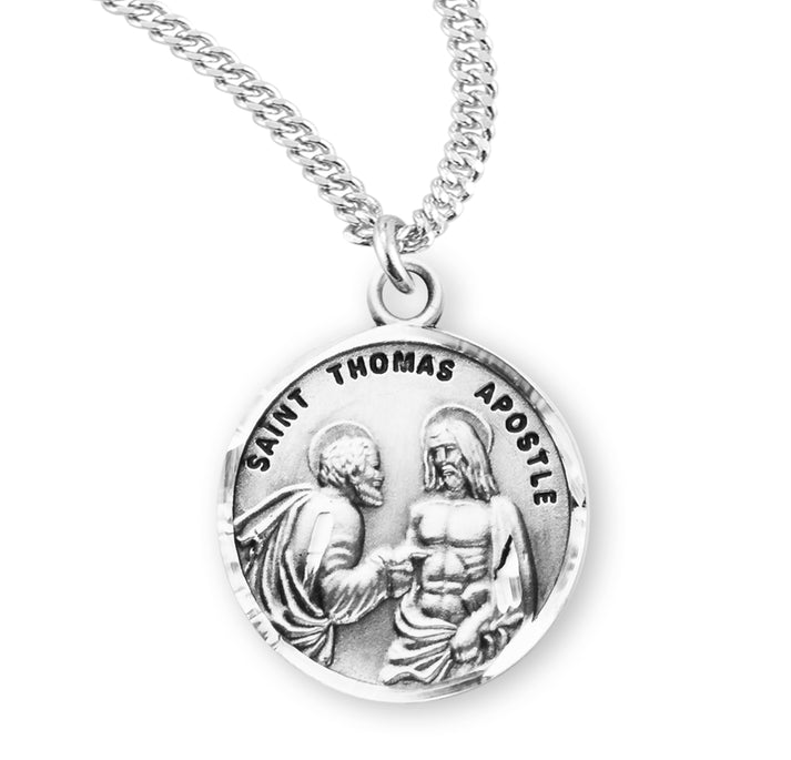 Patron Saint Thomas the Apostle Round Sterling Silver Medal – The ...