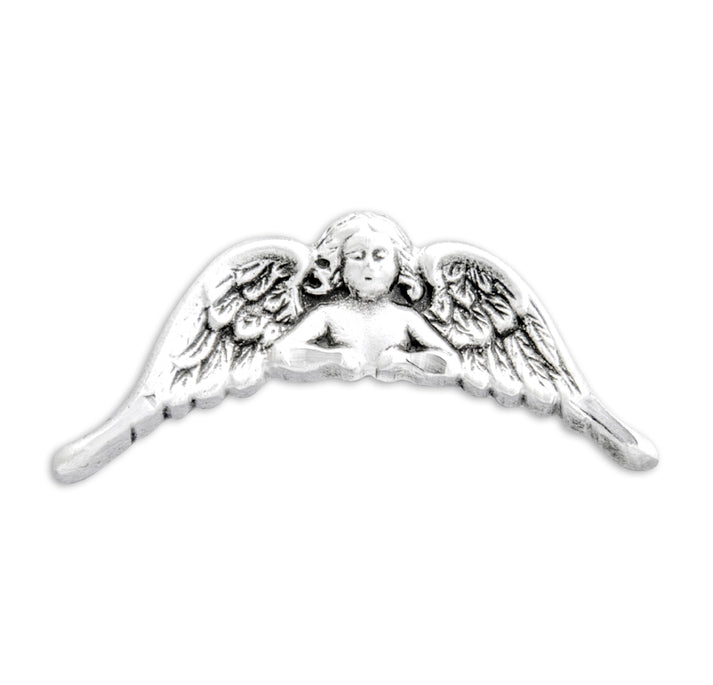 Sterling Silver Angel with Wings Lapel Pin – The Catholic Shop